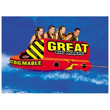 GREAT BIG MABLE 4点セット ロープ+フットポンプ+電動ポンプ付 4人乗り SPORTSSTUFF(スポーツスタッフ)｜ネオ ...