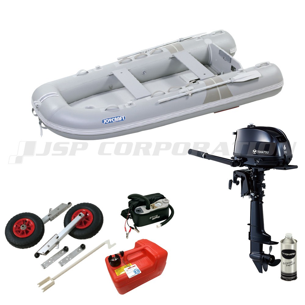 グランド325 (JCM-325) 期間限定特別セット2021 トーハツ6馬力船外機 予備検査付き グレー エンジン架台なし 4人乗り JOYCRAFT(ジョイクラフト)｜ネオネットマリン通販
