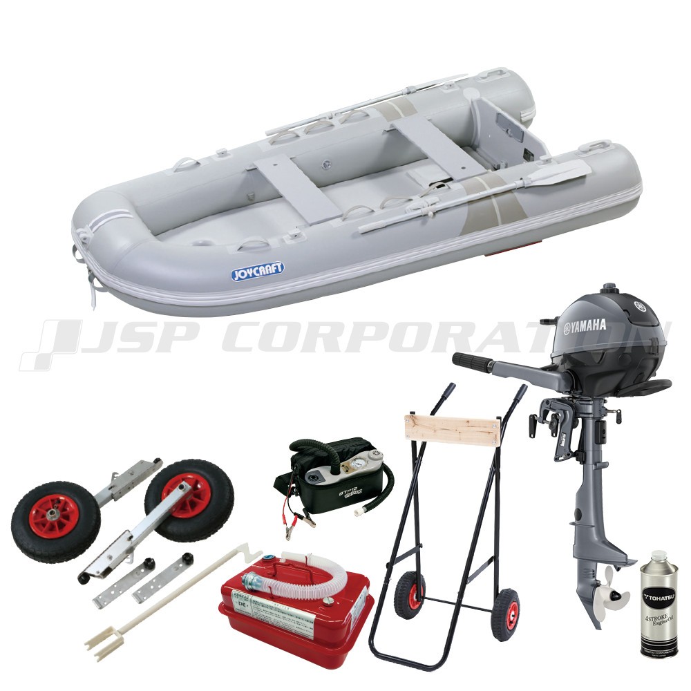 グランド325 (JCM-325) 期間限定特別セット2022 ヤマハ2馬力船外機 予備検査なし ライトグレー エンジン架台付 4人乗り JOYCRAFT（ジョイクラフト）｜ネオネットマリン通販