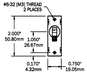 トグルスイッチ SPDT 227766 BLUE SEA SYSTEMS(ブルーシー)｜ネオネットマリン通販